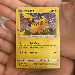 Toys | Rare 25th Anniversary Stamped Pikachu Card | Poshmark